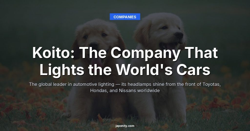 Koito: The Company That Lights the World's Cars - Japonity